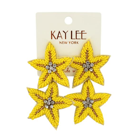 Kay Lee | Jewelry | Kay Lee Boho Seed Bead Beaded Rhinestone Statement ...